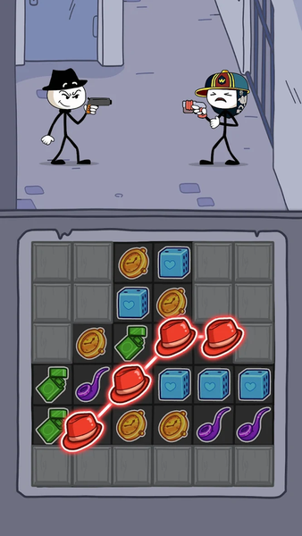 دانلود بازی Gang Battle Stickman Match 3 اندروید بازار