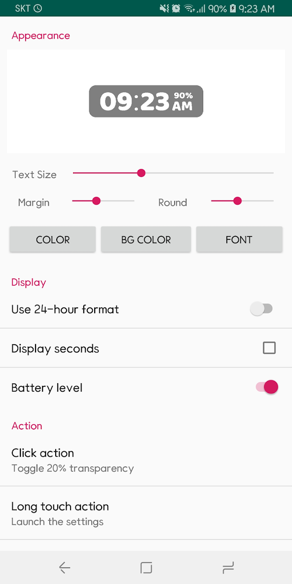 دانلود برنامه Floating Clock اندروید بازار