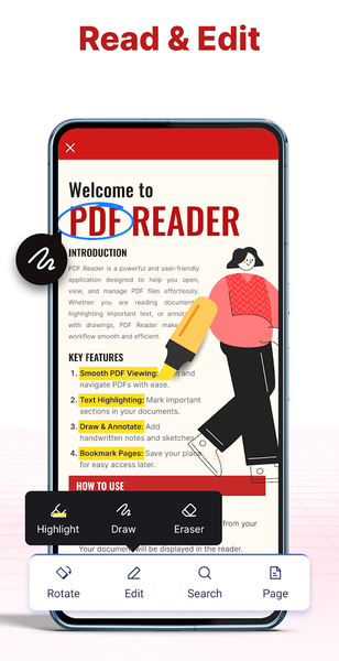 دانلود برنامه PDF Reader - PDF View & Editor اندروید | بازار