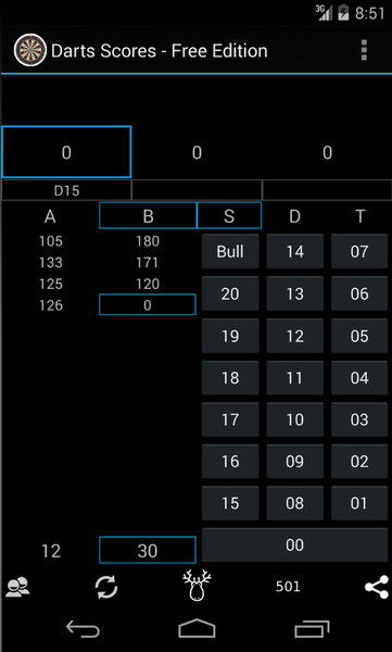 دانلود برنامه Darts Scores اندروید بازار