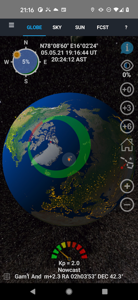 دانلود برنامه Aurora Forecast ۳d اندروید بازار