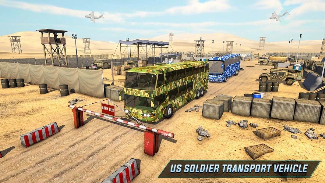 دانلود بازی Army Bus Transporter Simulator اندروید بازار