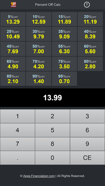 Download Percent Off Calculator App for Android Bazaar