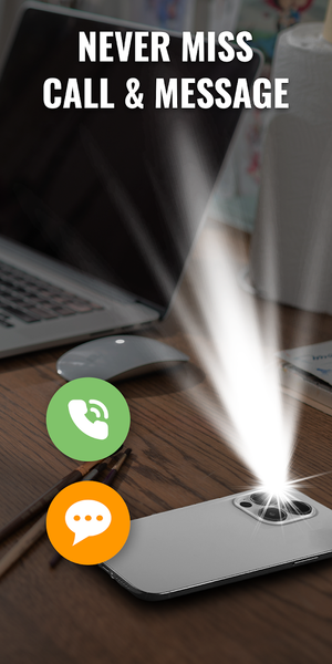 دانلود برنامه Flash Alerts On Call And Sms اندروید بازار