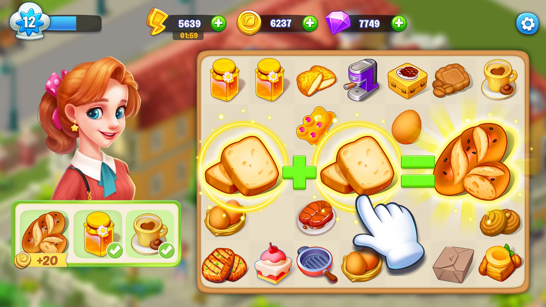 دانلود بازی Merge Cooking Restaurant Game اندروید بازار