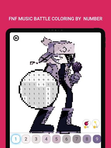 دانلود برنامه FNF MUSIC BATTLE COLORING BY NUMBER اندروید | بازار