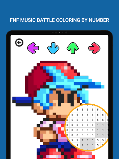 دانلود برنامه FNF MUSIC BATTLE COLORING BY NUMBER اندروید | بازار