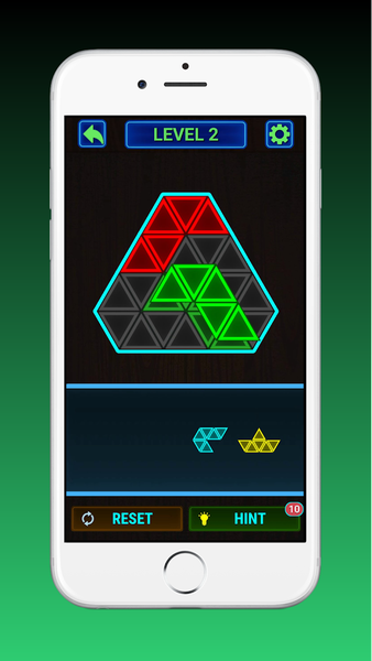 دانلود بازی Glow Block Triangle Puzzle اندروید بازار