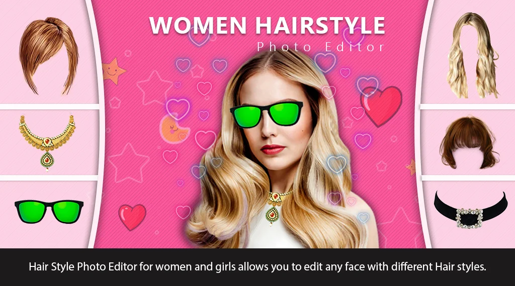 دانلود برنامه Women Hairstyle Photo Editor اندروید | بازار