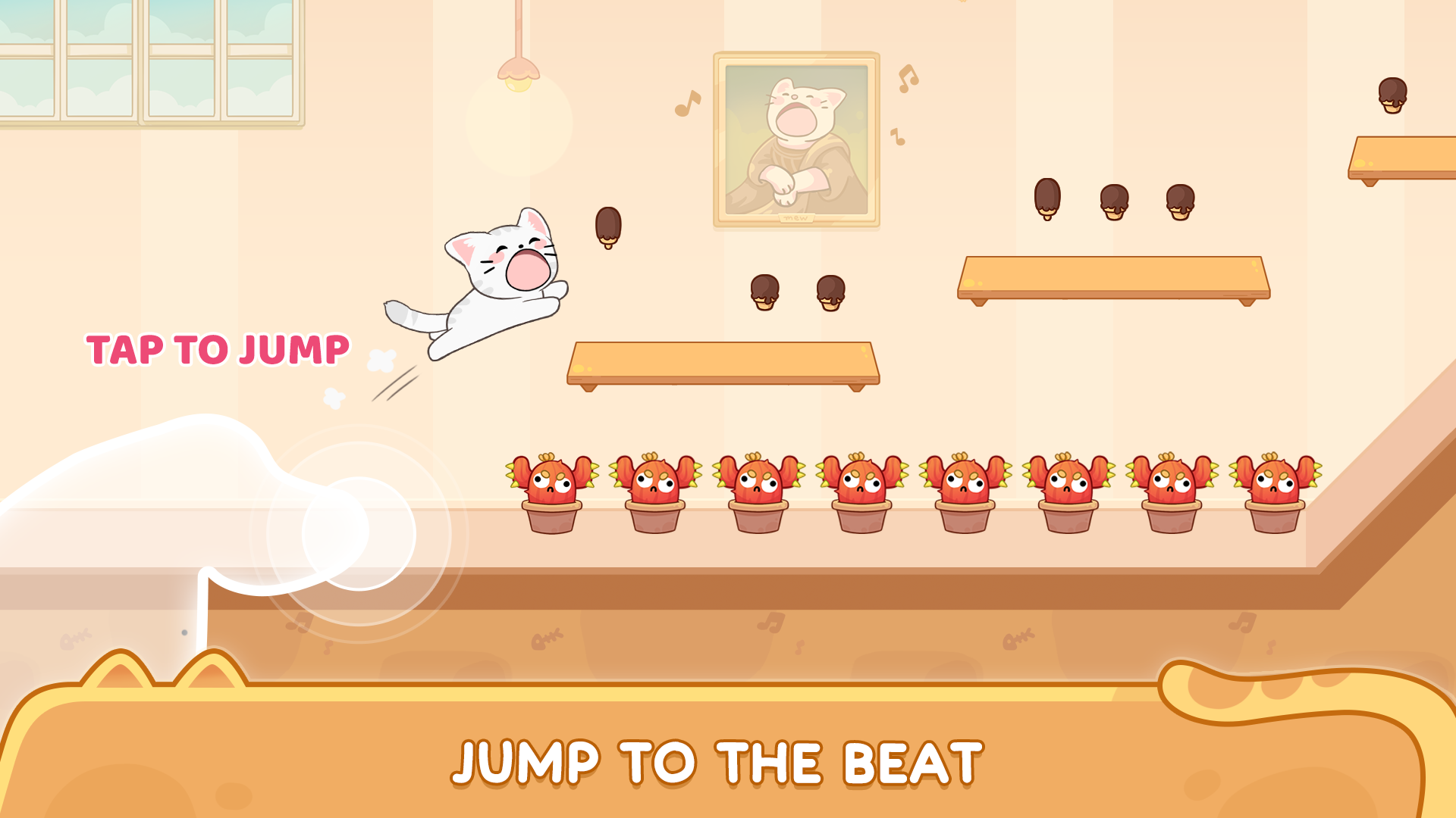 دانلود بازی Cat Dash: Cute Cat Music Game اندروید | بازار