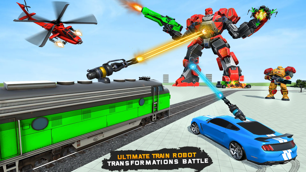 دانلود بازی Train Robot Mech War Game اندروید بازار