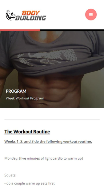 برنامه Bodybuilding Workout دانلود بازار