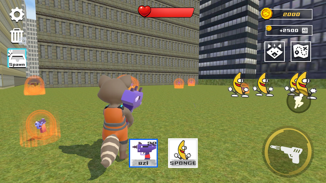 دانلود بازی Raccoon Shooting Sandbox اندروید بازار