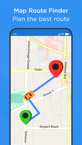 دانلود برنامه Easy Route Finder & Voice Maps اندروید | بازار