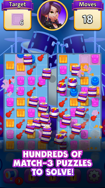 دانلود بازی Match ۳ Hard Rock Adventures اندروید بازار