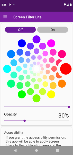دانلود برنامه Screen Color Filter Lite اندروید بازار
