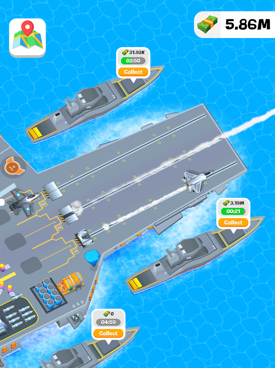 دانلود بازی Idle Aircraft Carrier اندروید بازار