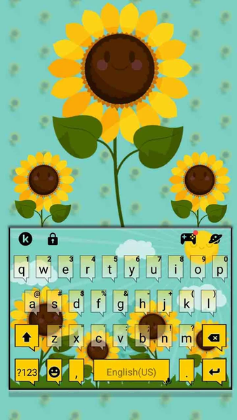 دانلود برنامه Sunflower Field Keyboard Theme اندروید بازار