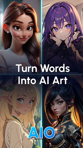 دانلود برنامه AIO: AI Art & Photo Generator اندروید | بازار
