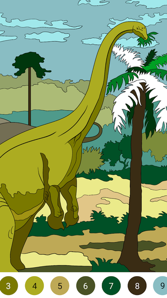دانلود بازی Dino Coloring Encyclopedia اندروید بازار
