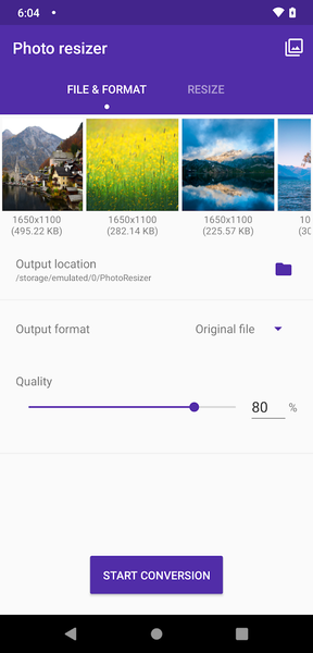 دانلود برنامه Photo Resize اندروید بازار