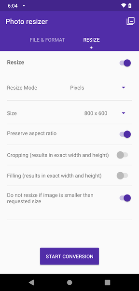 دانلود برنامه Photo Resize اندروید بازار