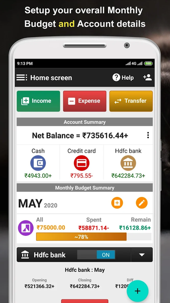دانلود برنامه Monthly Expenses Manage Money اندروید بازار