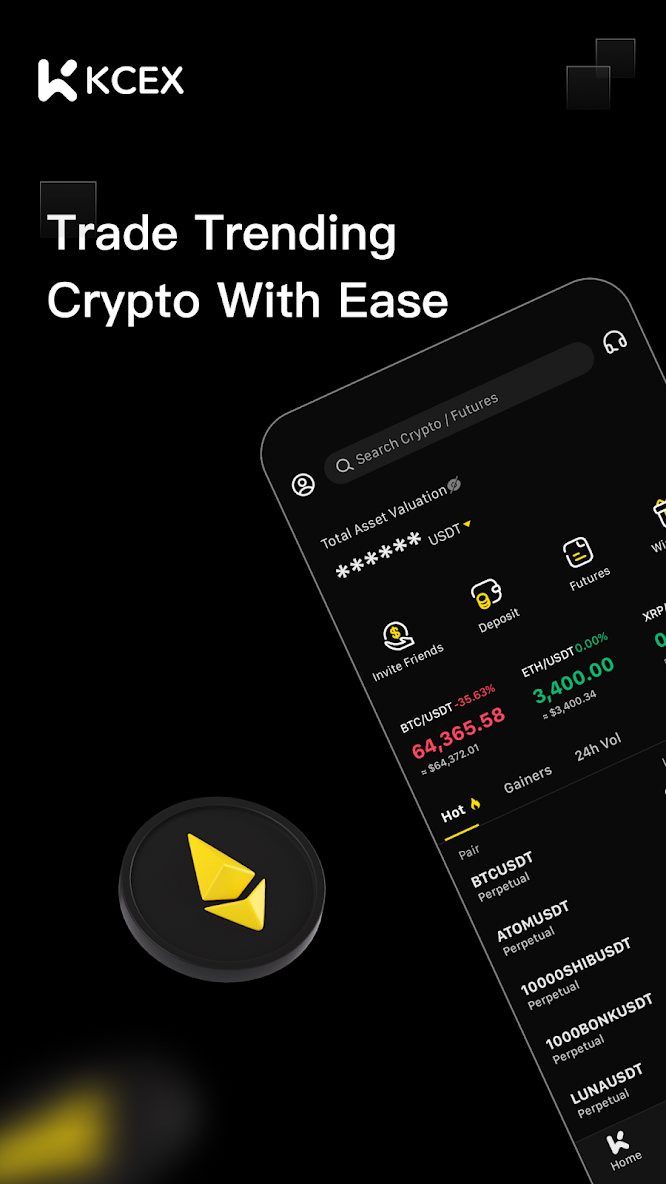 دانلود برنامه KCEX: The Lowest Crypto Fees اندروید | بازار