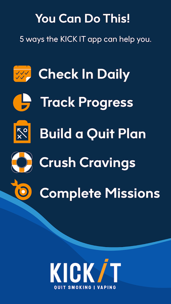 دانلود برنامه Kick It: Quit Smoking | Vaping اندروید | بازار