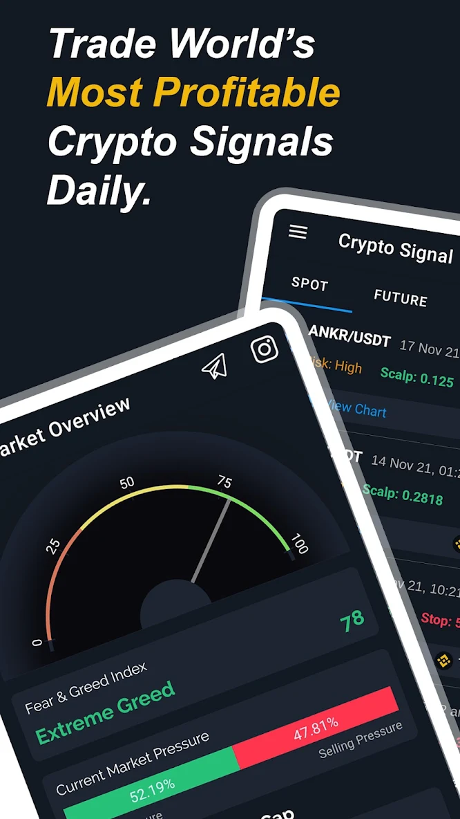 دانلود برنامه Crypto Signal Crypto Buy Sel اندروید بازار