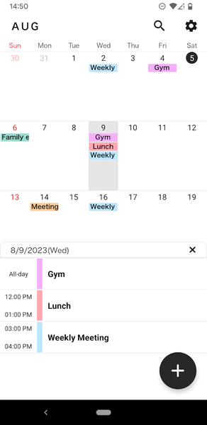 دانلود برنامه My Calendar Simple Planner اندروید بازار
