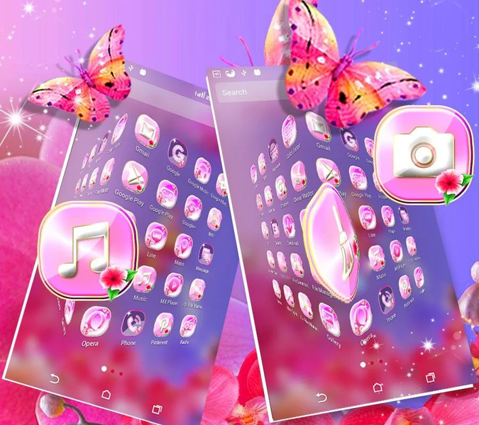 دانلود برنامه Flower Butterfly Launchertheme اندروید بازار