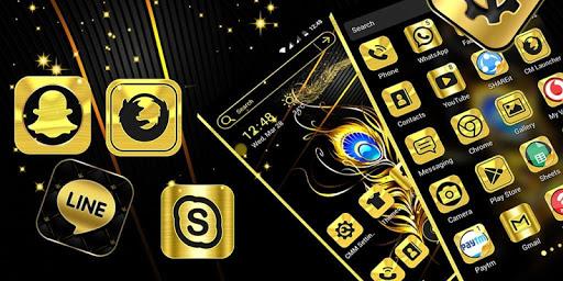 دانلود برنامه Gold Black Launcher Theme اندروید بازار
