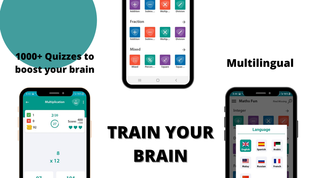 دانلود برنامه Maths Fun Learn Maths Games اندروید بازار