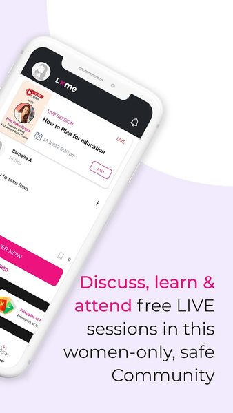 دانلود برنامه Lxme: Women’s Finance App. اندروید | بازار