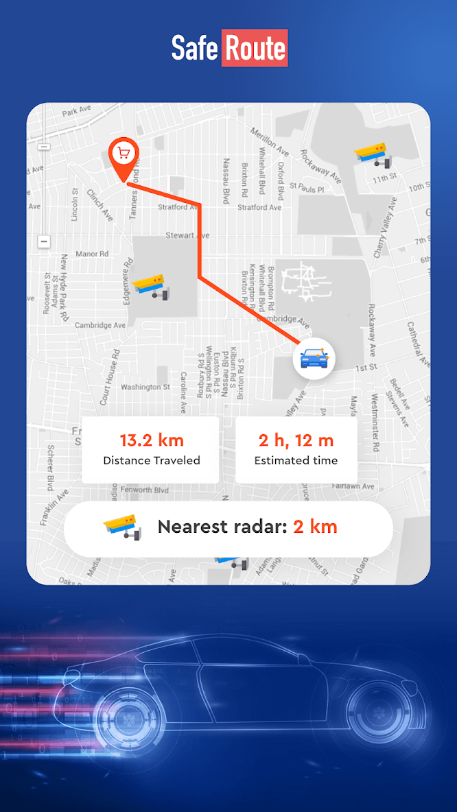 دانلود برنامه Map Drive - Radar, Speedometer اندروید | بازار