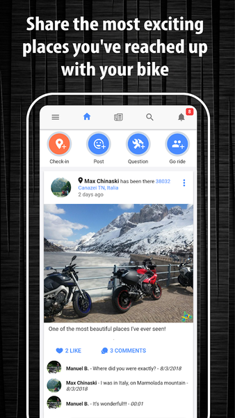 دانلود برنامه Dna Moto The Bikers Network اندروید بازار
