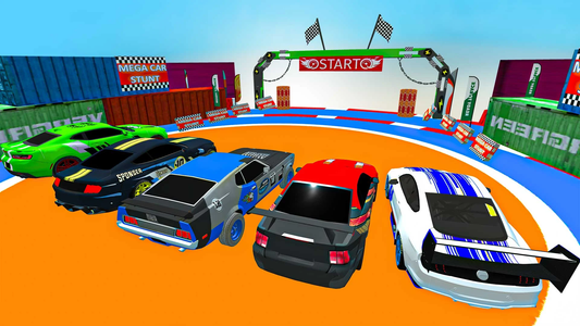 بازی Crazy Car Stunt Car Games 3d دانلود بازار