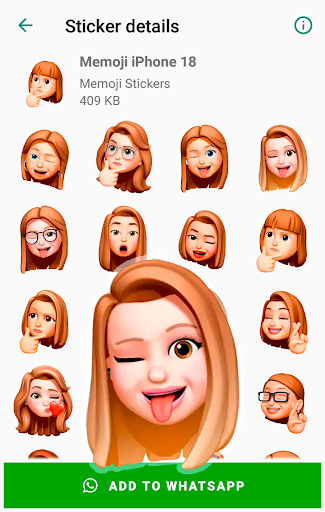 دانلود برنامه Memoji Apple Stickers For Whatsapp Wastickerapps اندروید
