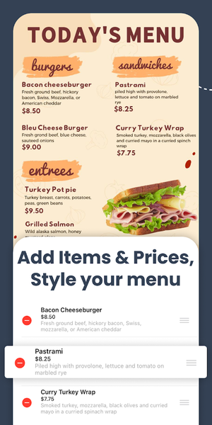 دانلود برنامه Menu Maker Design Creator اندروید بازار