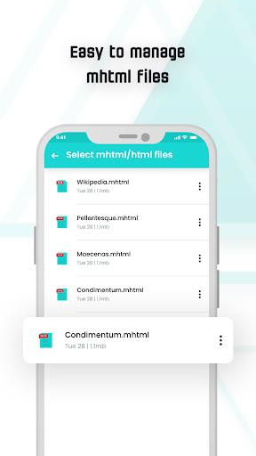 دانلود برنامه MHT/MHTML Reader & PDF Convert اندروید | بازار