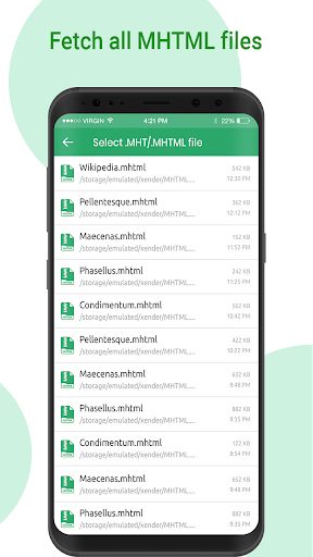 دانلود برنامه MHT/MHTML Viewer & PDF Convert اندروید | بازار