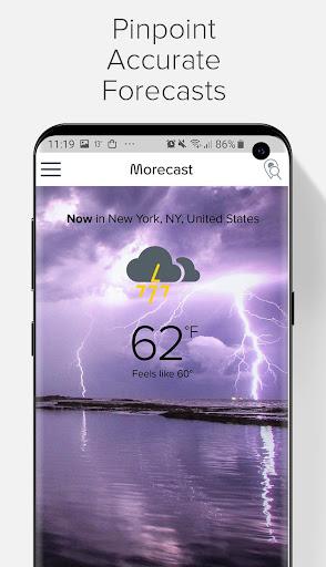 دانلود برنامه Weather Forecast Radar And Widgets Morecast اندروید بازار