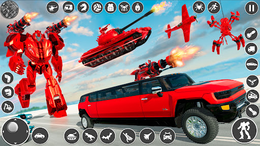 بازی Robot Car Game Limo Robot Game دانلود بازار