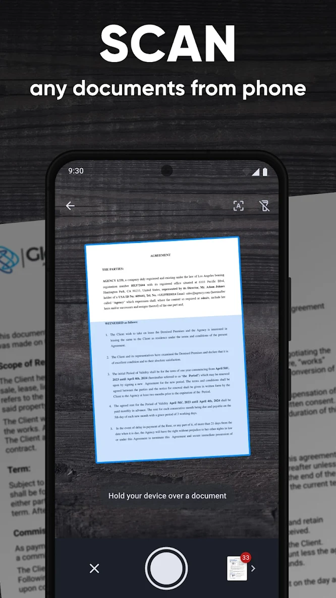 دانلود برنامه Scanner App: Scan PDF Document اندروید | بازار