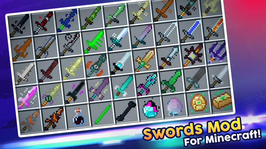 برنامه Swords Mod And Weapons Minecraft دانلود بازار