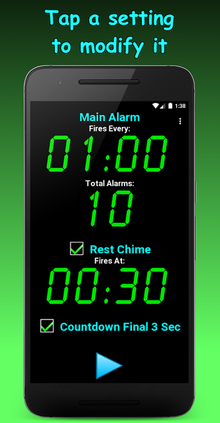 دانلود برنامه Recur: EMOM (Interval) Alarm T اندروید | بازار