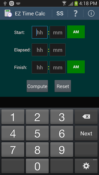 دانلود برنامه EZ Time Calculator اندروید | بازار