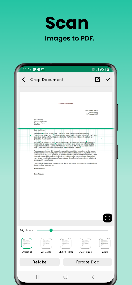 دانلود برنامه Document Scanner Scan To Pdf اندروید بازار