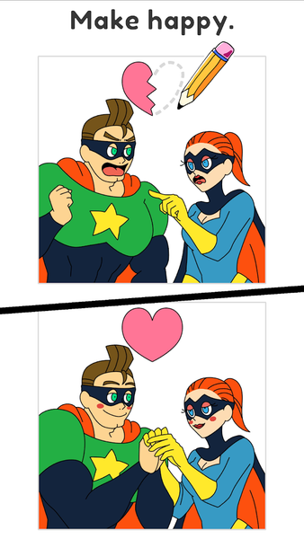 دانلود بازی Draw Happy Hero Help Puzzle اندروید بازار